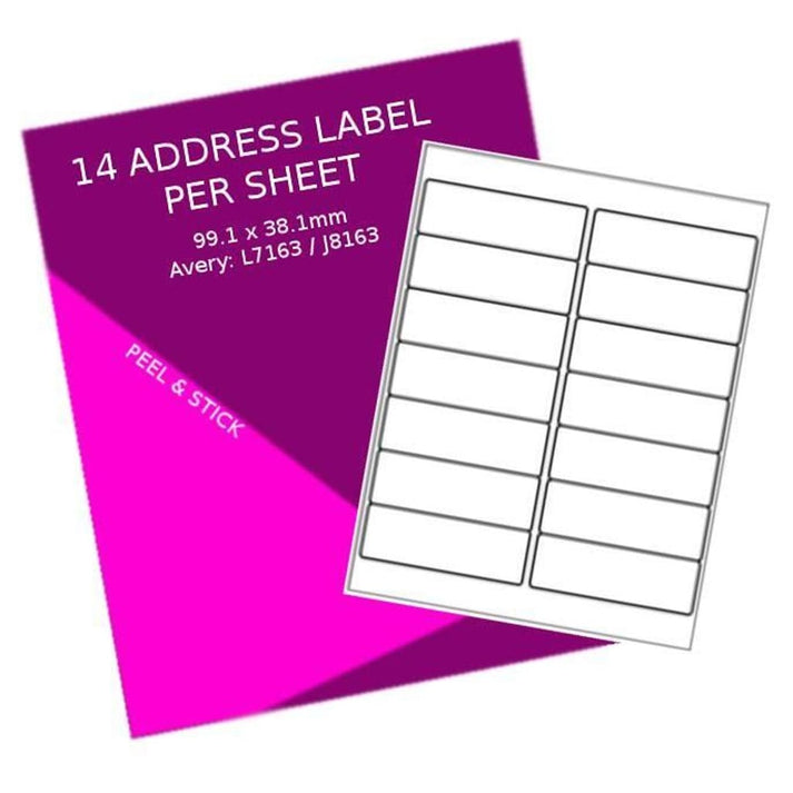 14 Label Per Sheet – Crystal Mailing